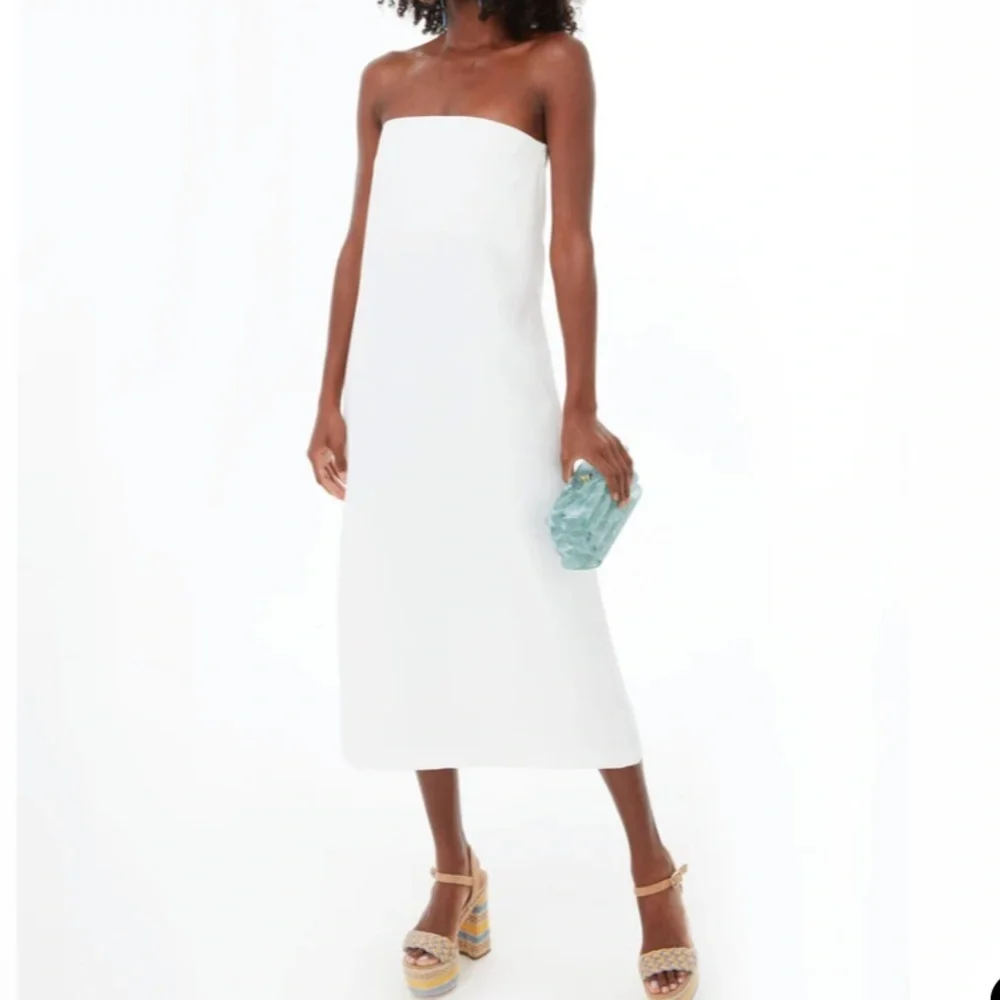 Tuckernuck | Dresses | Strapless Ivory Crepe Marin Dresstuckernuck ...